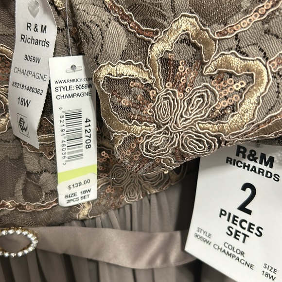R & M Richards | Dresses | Nwt Rm Richards Mother Of The Bride 2piece ...